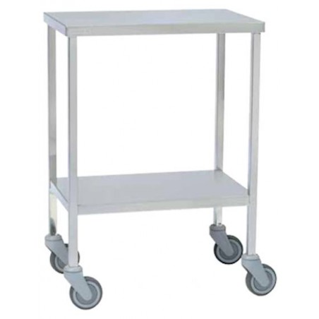 Table à instruments 2 plateaux inox | Teamalex Medical Technologies