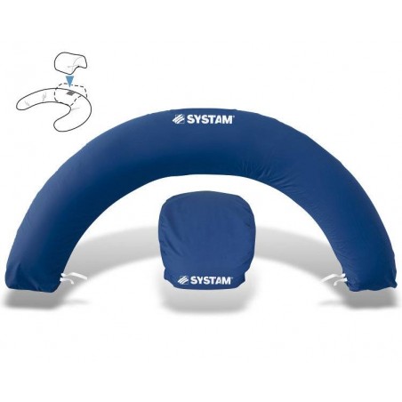Coussin à microbilles demi lune Systam avec plot | Teamalex Médical