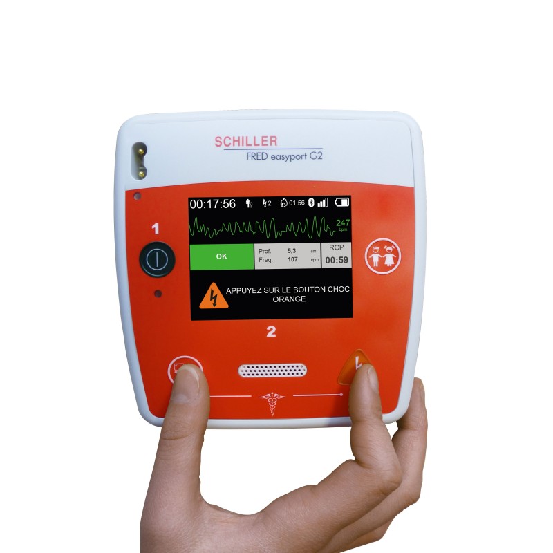 Défibrillateur de poche FRED EASY PORT G2 Plus Schiller | Teamalex