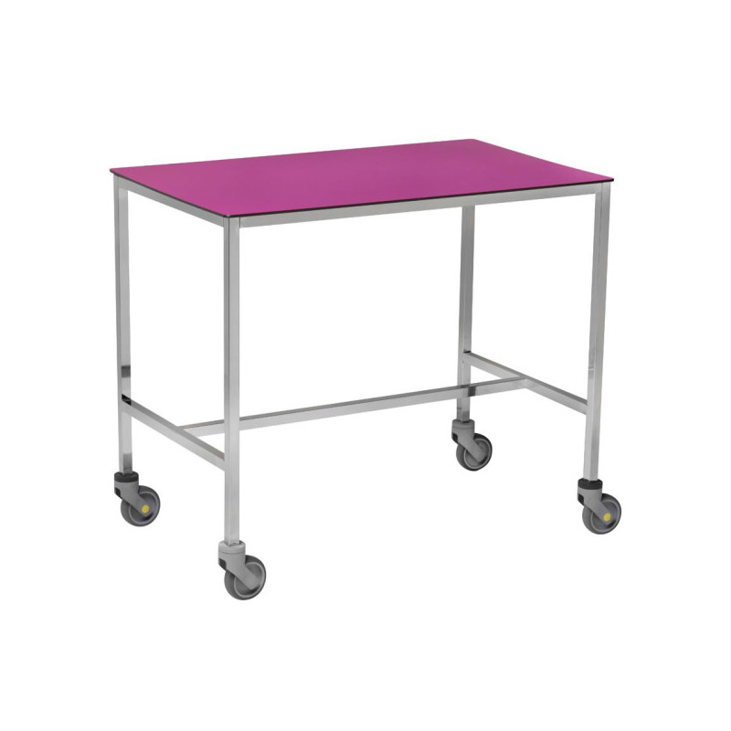 Table à instruments en inox 1 plateau en résine | Teamalex Medical